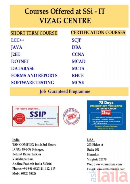 SSI IT Education in Indira Nagar, Bangalore - AskLaila